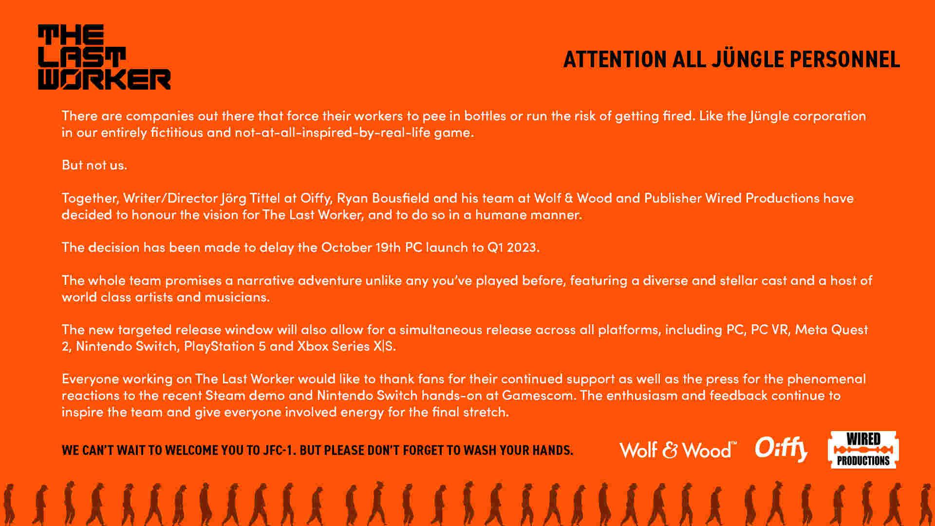 The Last Worker : Release date Update - Wired Productions